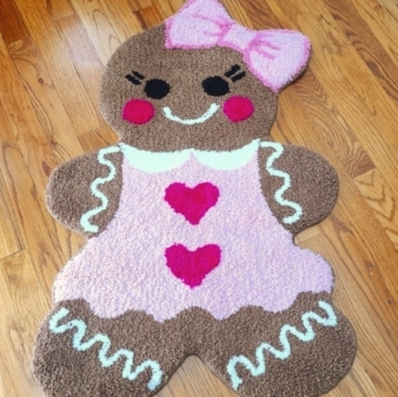 cupcakes & cashmere | Holiday | Gingerbread Girl Cookie Rug Htf Viral ...